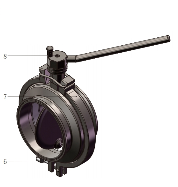 Powder Butterfly Valve - Buy Manual butterfly valve Product on NUOMENG